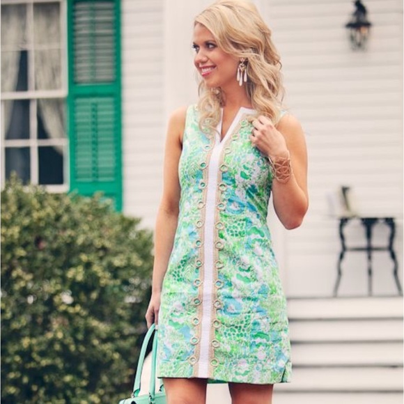 Lilly Pulitzer | Dresses | Lilly Pulitzer Janice Its A Zoo Limeade ...